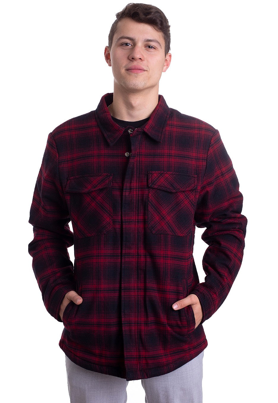 Vintage Industries - Class Sherpa Red Check - Jacket | AFM Records